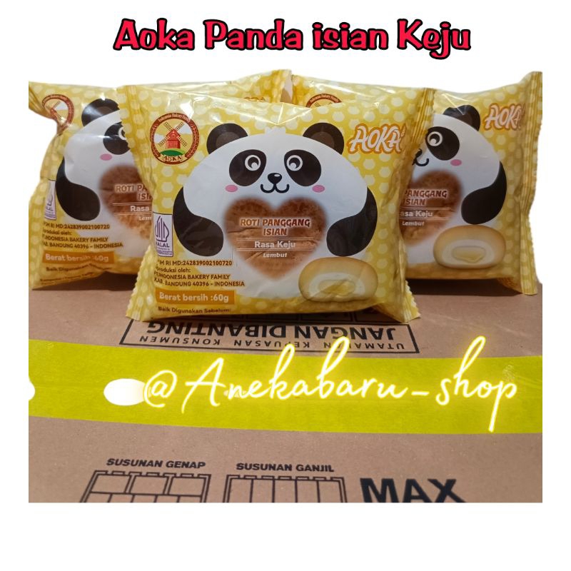 Jual ROTI AOKA PANGGANG PANDA ISIAN KEJU 60g | Shopee Indonesia