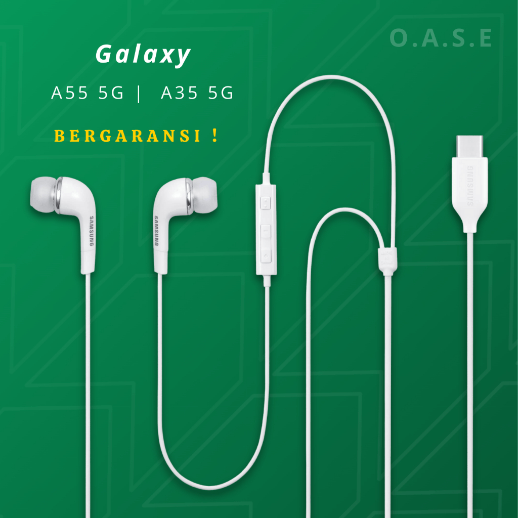 Jual Headset Samsung A55 5G | A35 5G Type C Original Earphone Handsfree ...