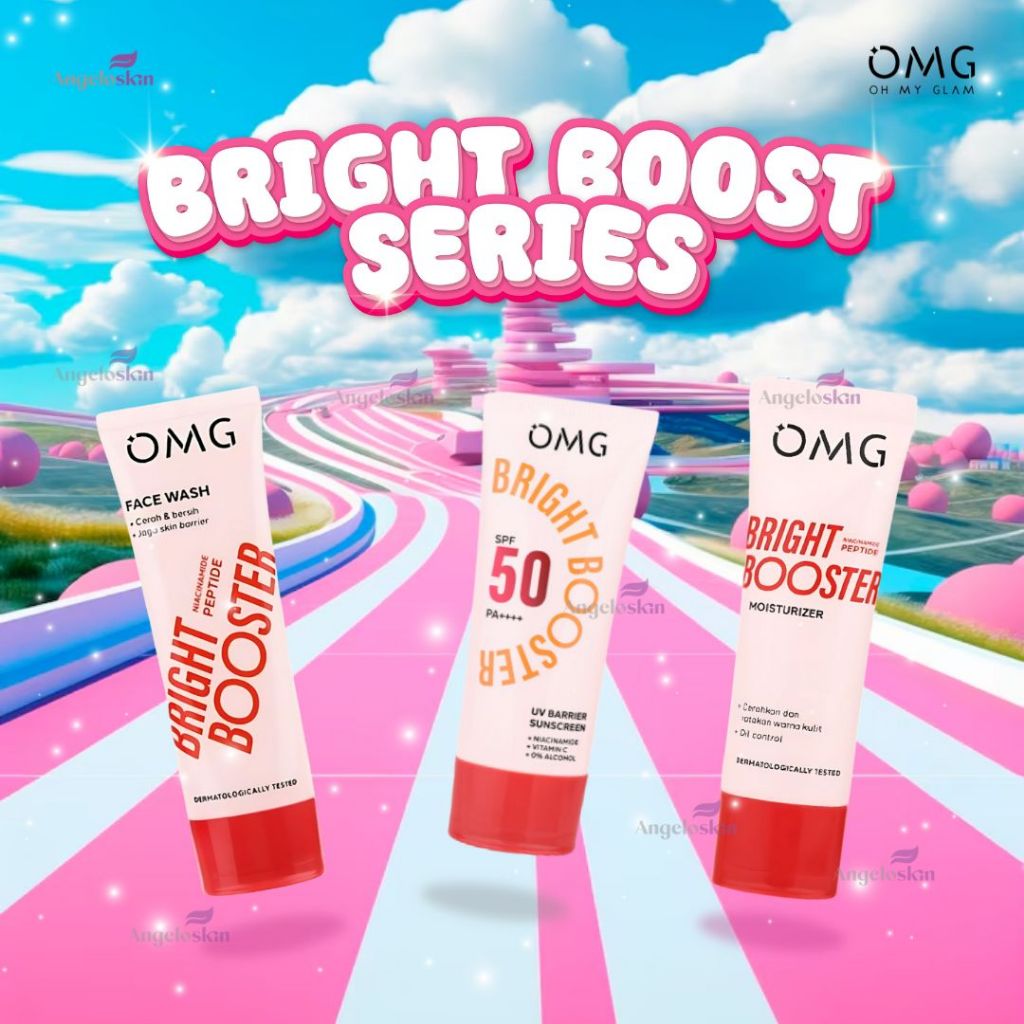 Jual ANGELO SKIN OMG Bright Booster Series | Face Wash 50ml & 100ml ...