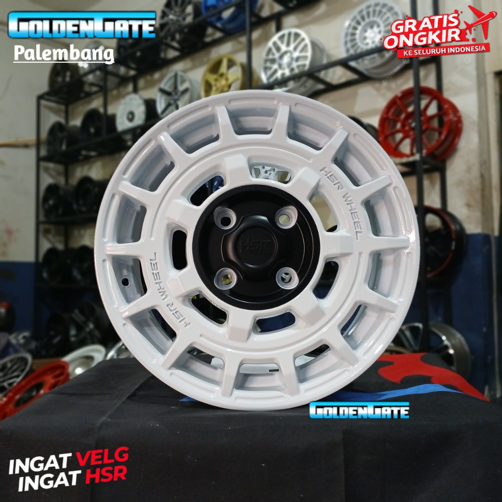 Jual Velg mobil retro r15 4x100 lebar 6,5 et42 glossy white terbaru hsr ...
