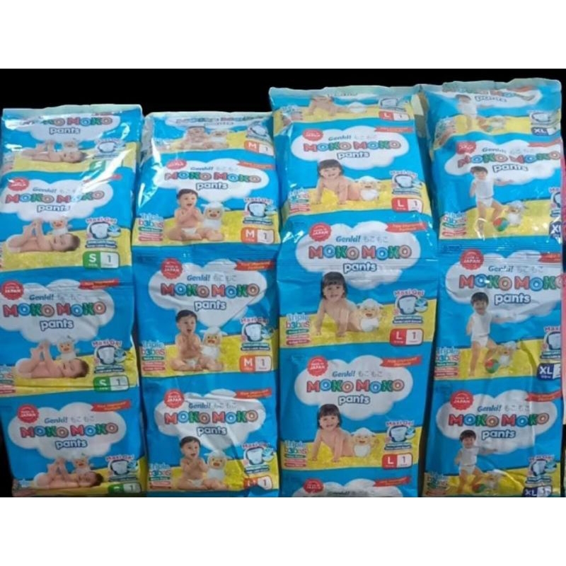 Jual Pampers Moko moko sachet isi 3 biji | Shopee Indonesia