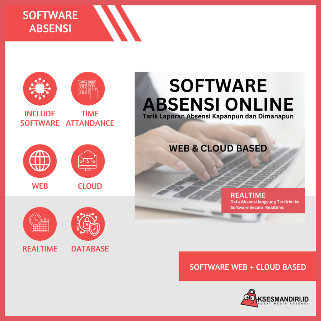 Jual Software Absensi Online Web Based Aplikasi Absen Cloud Realtime | Shopee Indonesia