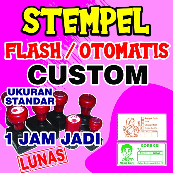 Jual 2 WARNA STEMPEL | STEMPEL FLASH | STEMPEL OTOMATIS | STEMPEL ...