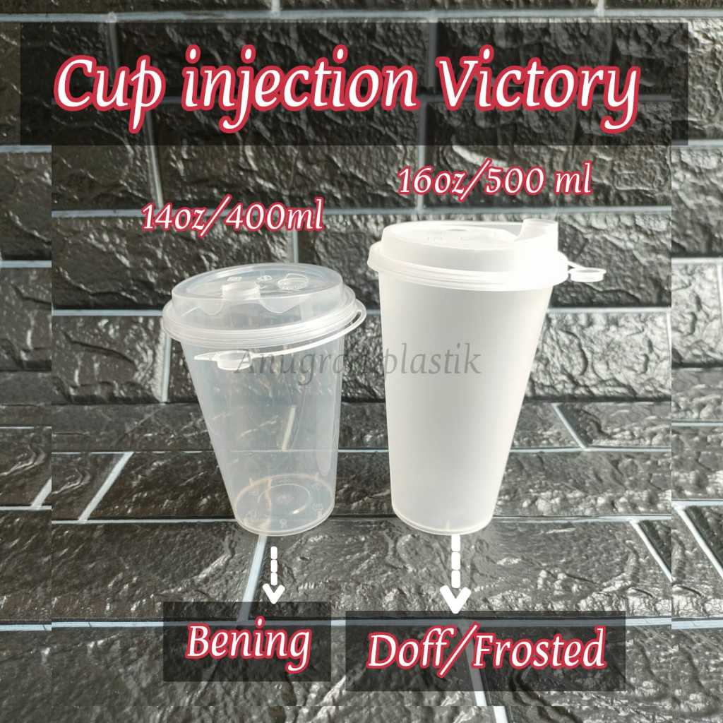 Jual Cup Injection Victory / Gelas plastik Polos / Thinwall Flat Cup ...