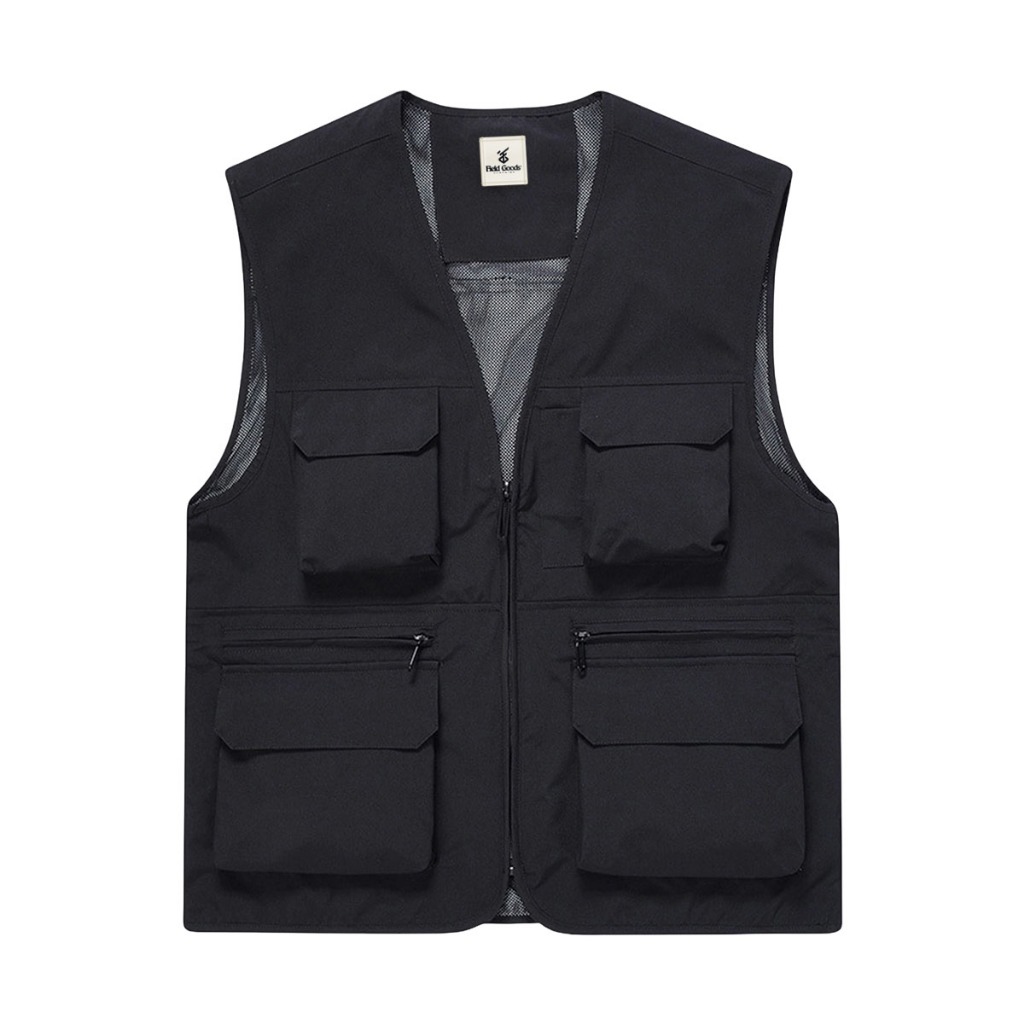 Jual Field Goods Vest Outdoor Polos Pria Hitam | Shopee Indonesia