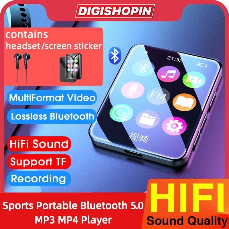 Jual HiFi DAP MP4 MP3 Player 4GB Bluetooth 5.0 English Version MP4 ...