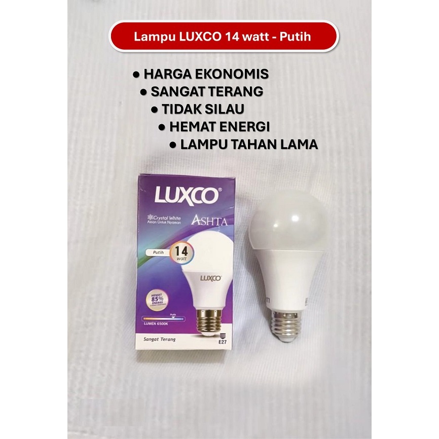 Jual Lampu LED LUXCO - 14 Watt PUTIH | Shopee Indonesia