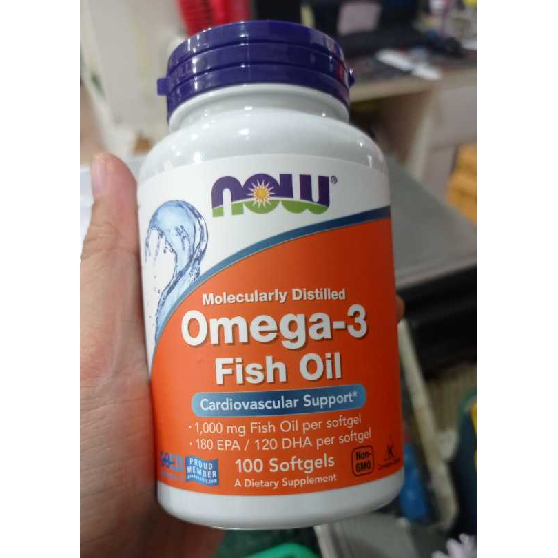 Jual NOW Foods Omega-3 180 EPA/120 DHA 100 softgels Omega 3 Fish Oil | Shopee Indonesia