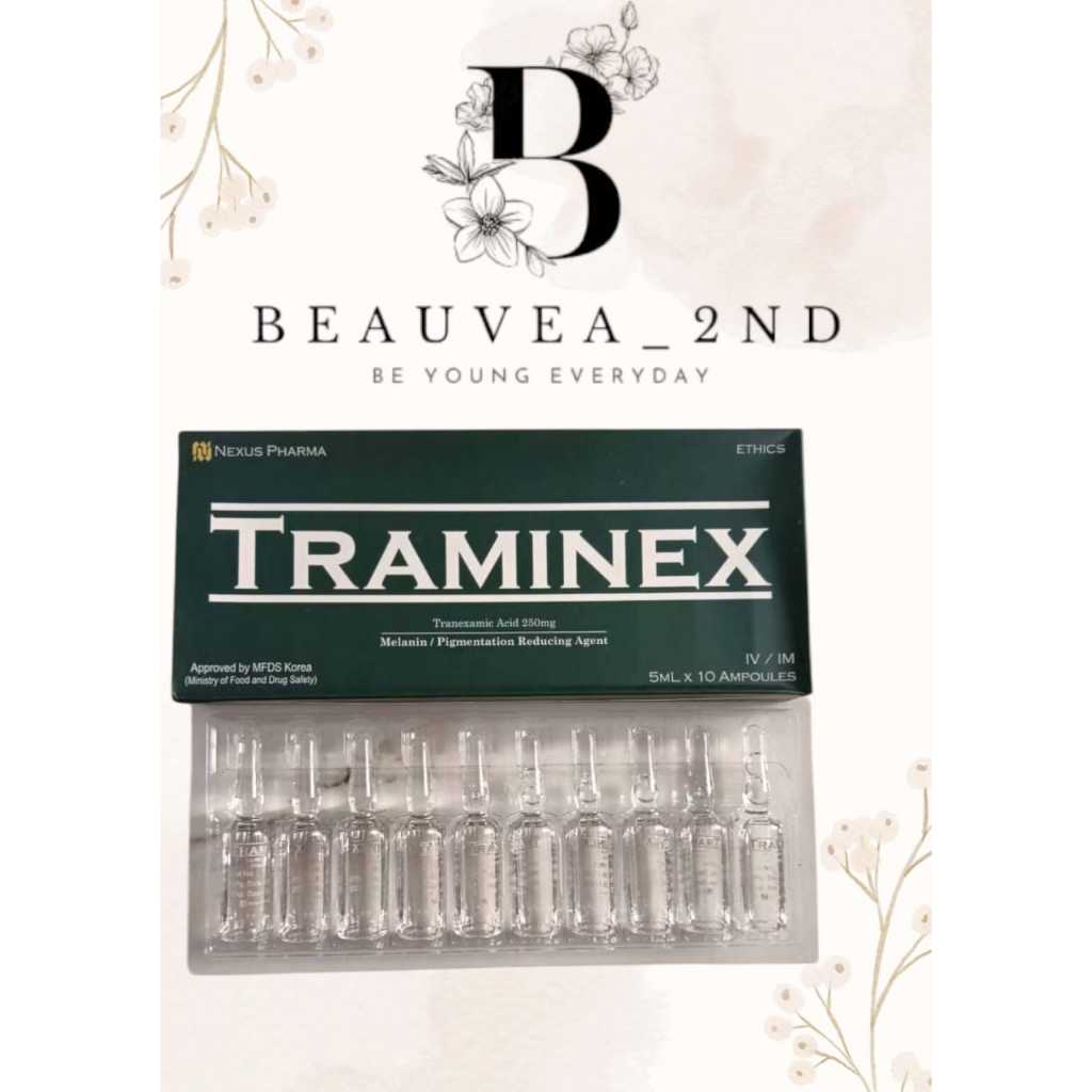 Jual [Ecer 1 Vial ] Traminxxx Whitening Booster Infus Anti flek melasma ...