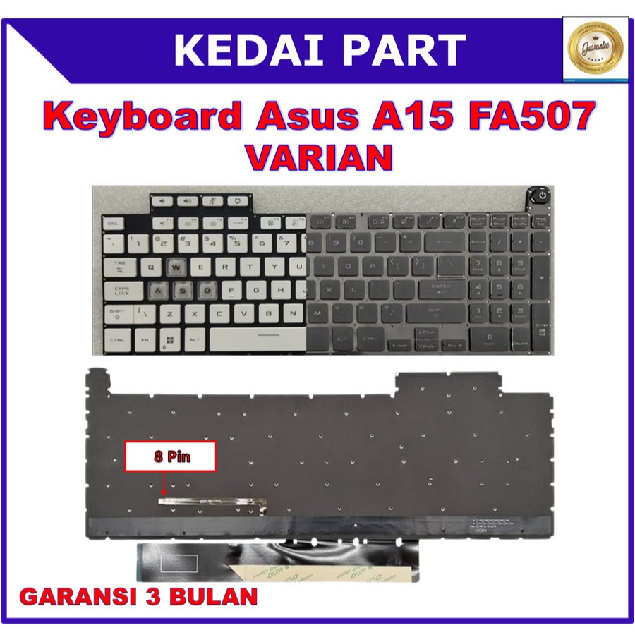 Jual Keyboard ASUS TUF Gaming A15 FA507 FX517Z FX707 FX707Z FX707ZC ...