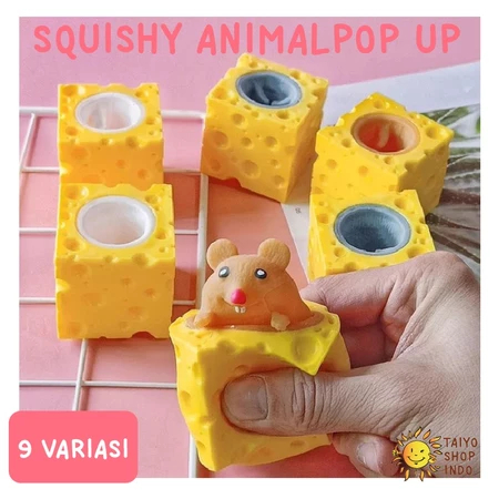 Jual Mainan Anak Squishy Pop Up Animal Binatang Tikus Tupai Squisi ...