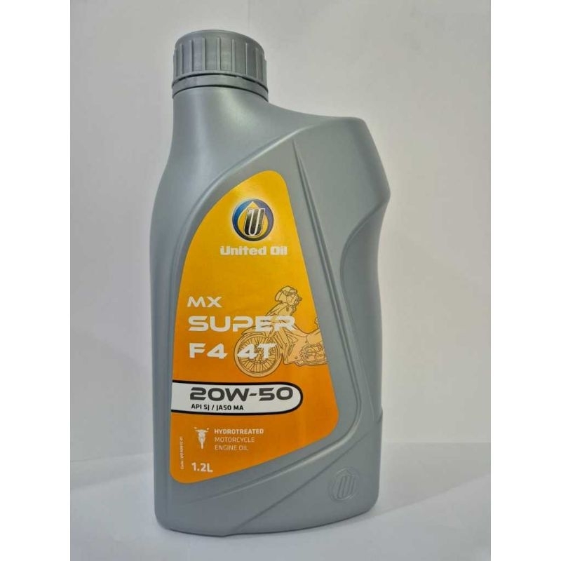 Jual united oil atau oli mx super f4 SAE20W50 1.2L (kemasan baru ...