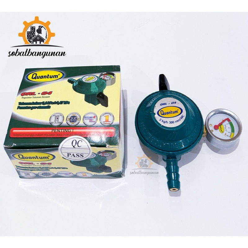 Jual Regulator Quantum QRL04 atau QRL 24 Plus Meter / Regulaton LPG ...