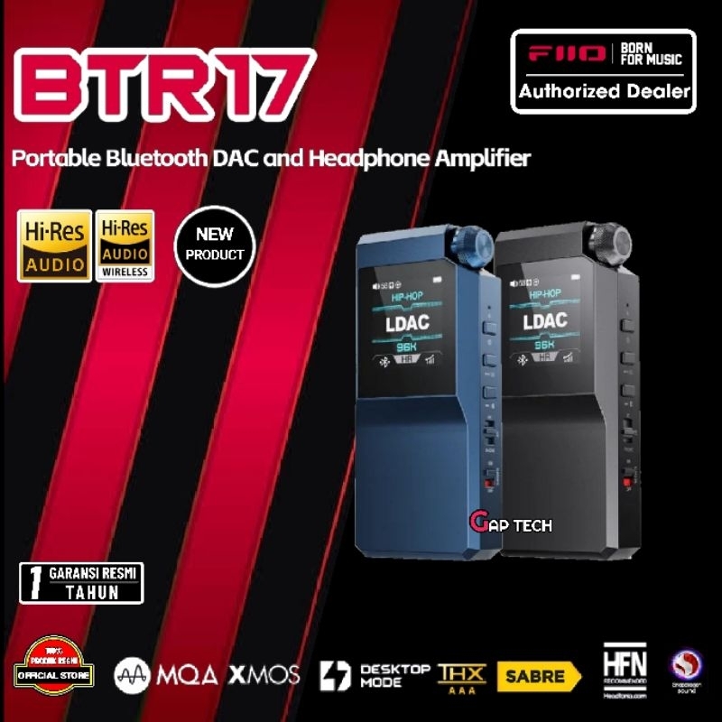 Jual FiiO BTR17 / BTR 17 / BTR-17 Dual ES9069Q Portable DAC and Headphone Amplifier / DAC AMP ...