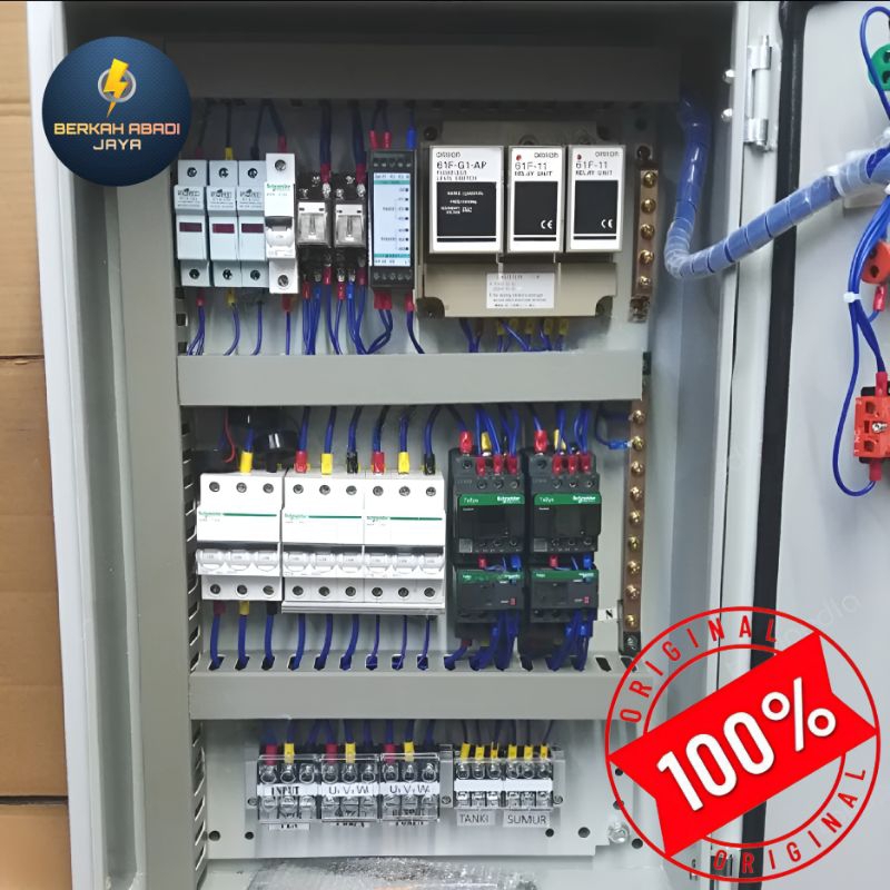 Jual panel pompa satelit booster 3phase 3,7kw panel pompa transfer ...