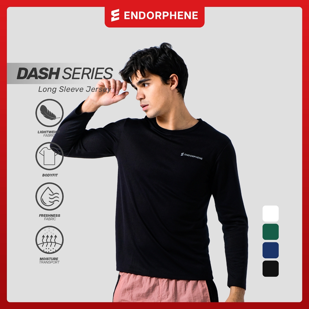 Jual Baju Olahraga Pria Endorphene DASH Running Jersey Quick Dry Dri ...