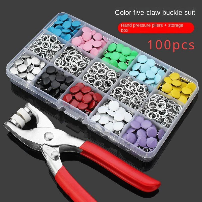Jual 200Pcs Tang Alat Pasang Press Kancing Jepret Cetet Anti Karat Tang ...