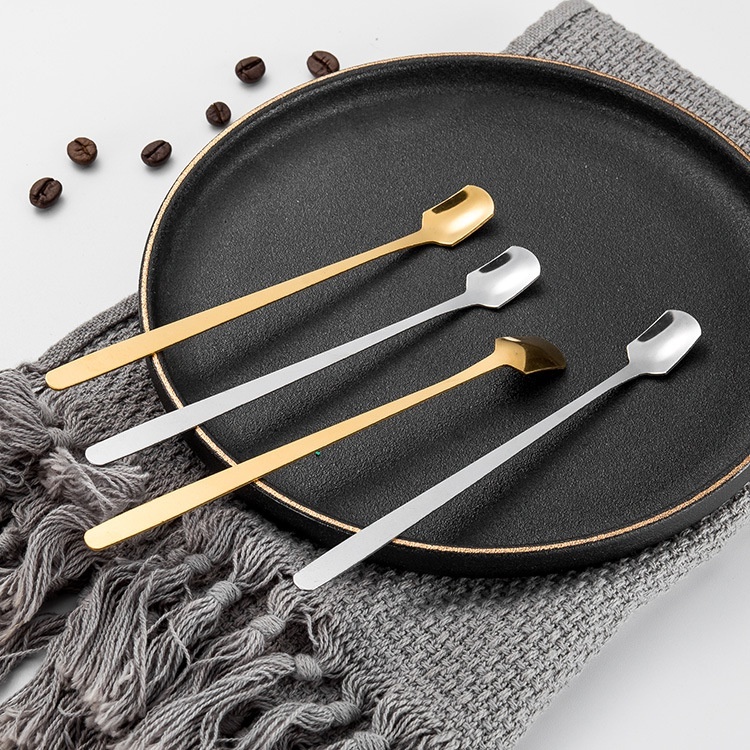 Jual Sendok Stainless Aduk Kopi Minuman Elegant Coffe Cafe Vintage 13cm ...