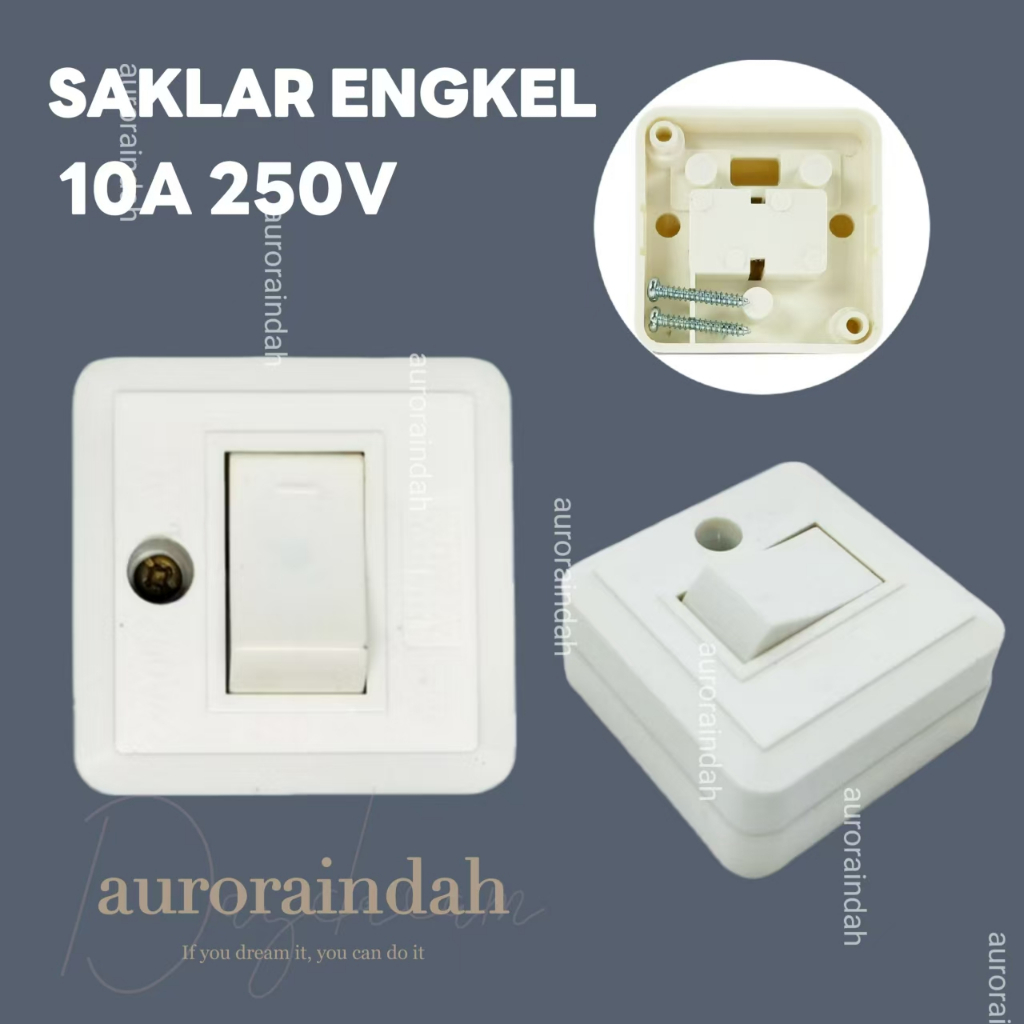 Jual 3PCS Saklar Engkel cahaya skakel tempel ob saklar tempel dinding ...
