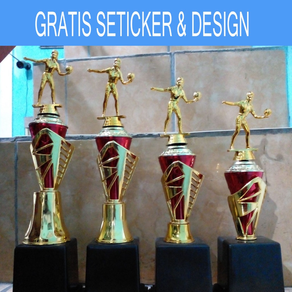 Jual Piala Lomba Juara 1 2 3 4 (PEMAIN VOLY PUTRI BODY MERAH RASER ...
