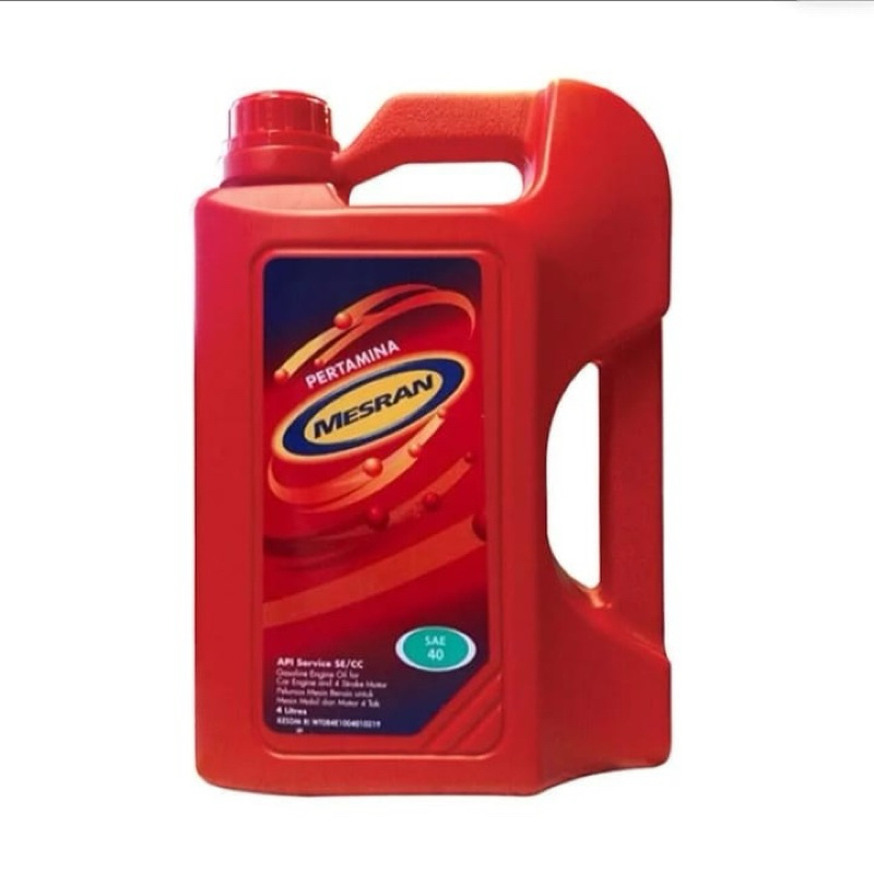 Jual Oli Mesin bensin Pertamina Mesran SAE 40 API SE/CC 4 Liter ...