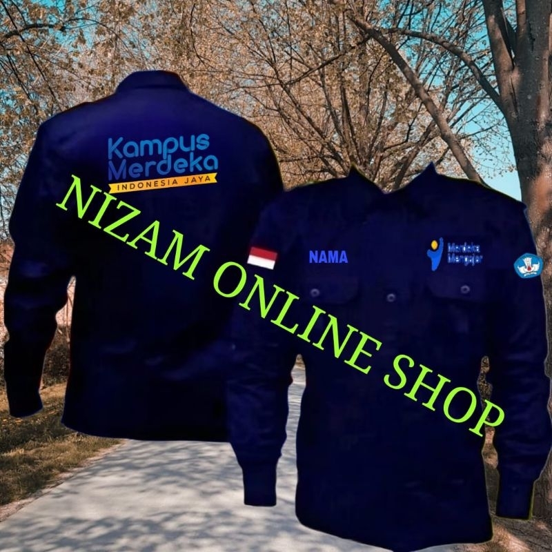 Jual KEMEJA Kampus Merdeka Indonesia jaya seragam kampung merdeka baju ...
