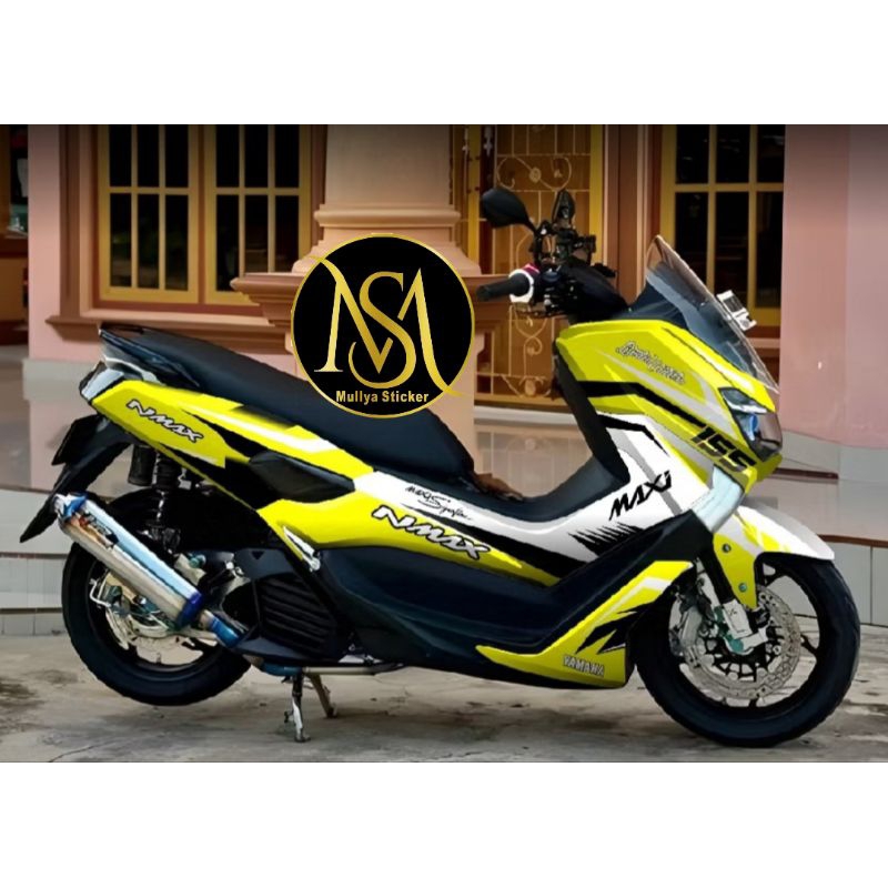 Jual stiker decal nmax old full body grafis kuning glossy | Shopee ...
