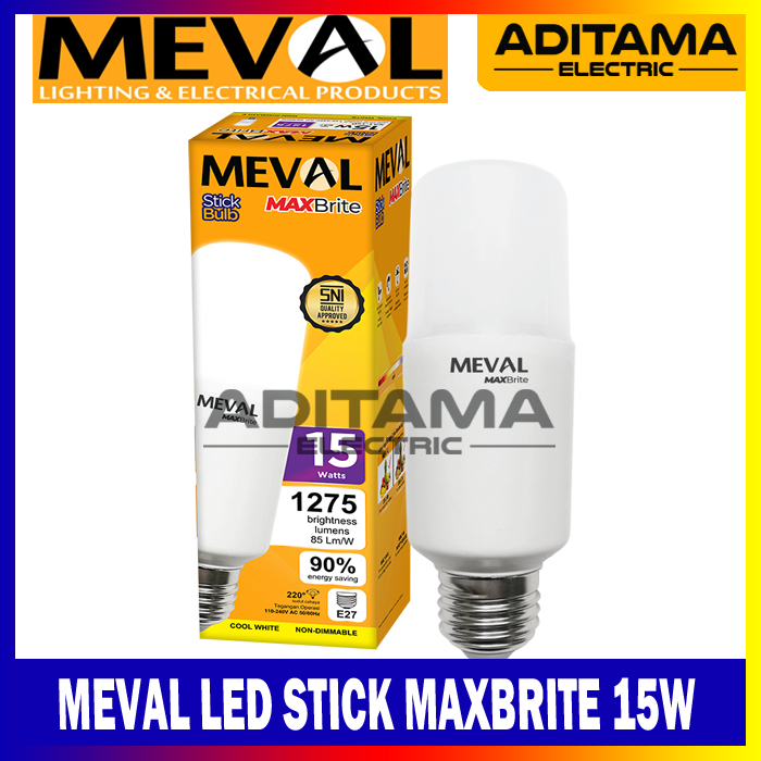 Jual MEVAL BOHLAM LED STICK BULB MAXBRITE 15W 15 WATT | Shopee Indonesia
