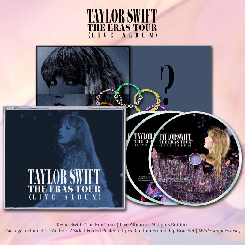 Jual CD TAYLOR SWIFT - ERAS TOUR LIVE ALBUM ( MIDNIGHTS EDITION ) 3 CD ...