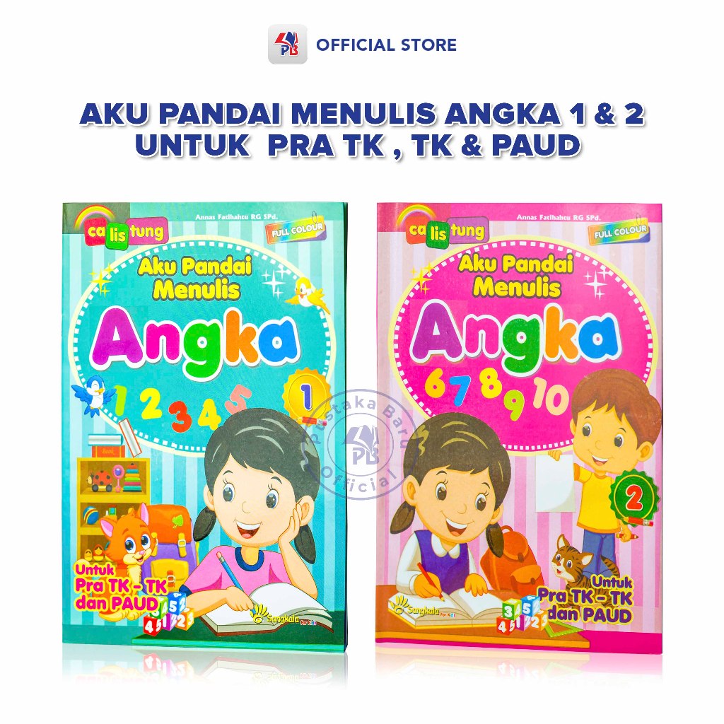 Jual Buku Anak / Aku Pandai Menulis Angka 1 Dan 2 Untuk Pra TK - TK ...