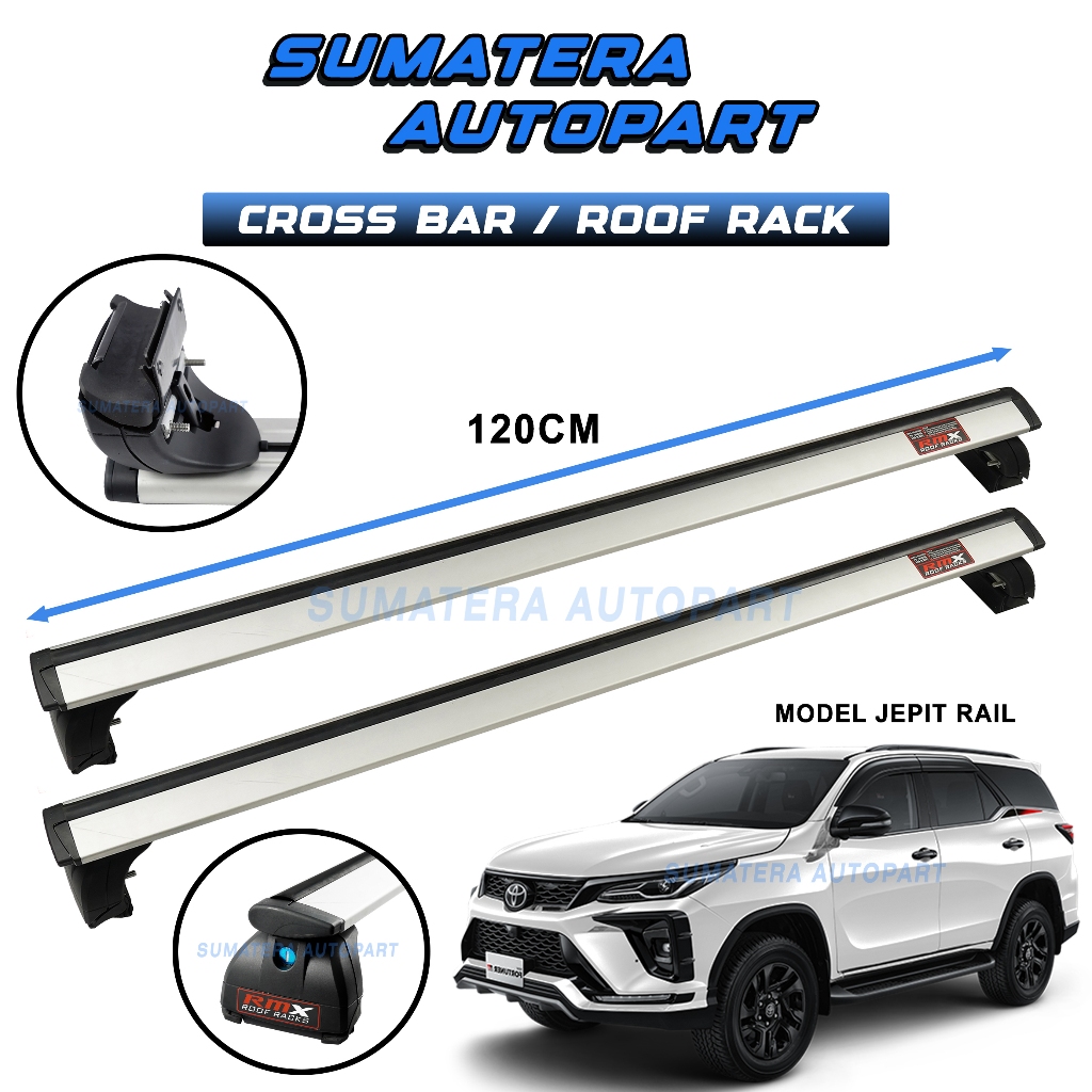 Jual Crossbar Crosbar Cross Bar Roof Rack Bracket Breket Jepit Roof ...