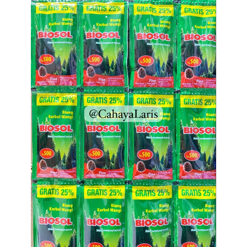 Jual BIOSOL SACHET 1 PAK ISI 24PCS | Shopee Indonesia