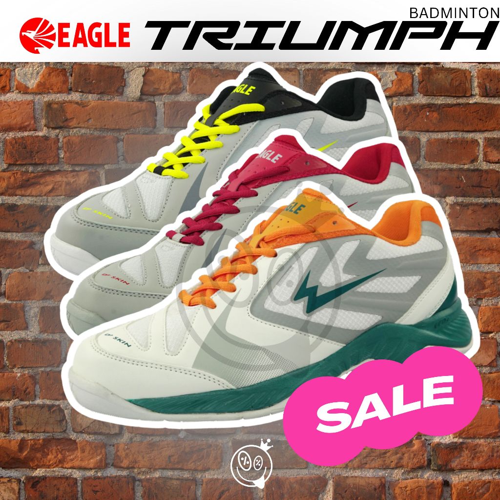 Jual TRIUMPH EAGLE SEPATU BADMINTON BULUTANGKIS UNISEKS SNEAKERS KNGDISC | Shopee Indonesia