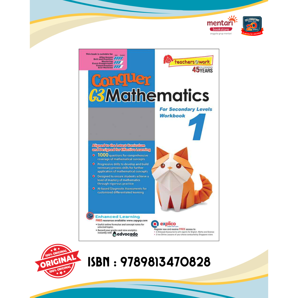 Jual SAP Conquer G3 Mathematics for Secondary Levels Workbook 1 | Buku ...
