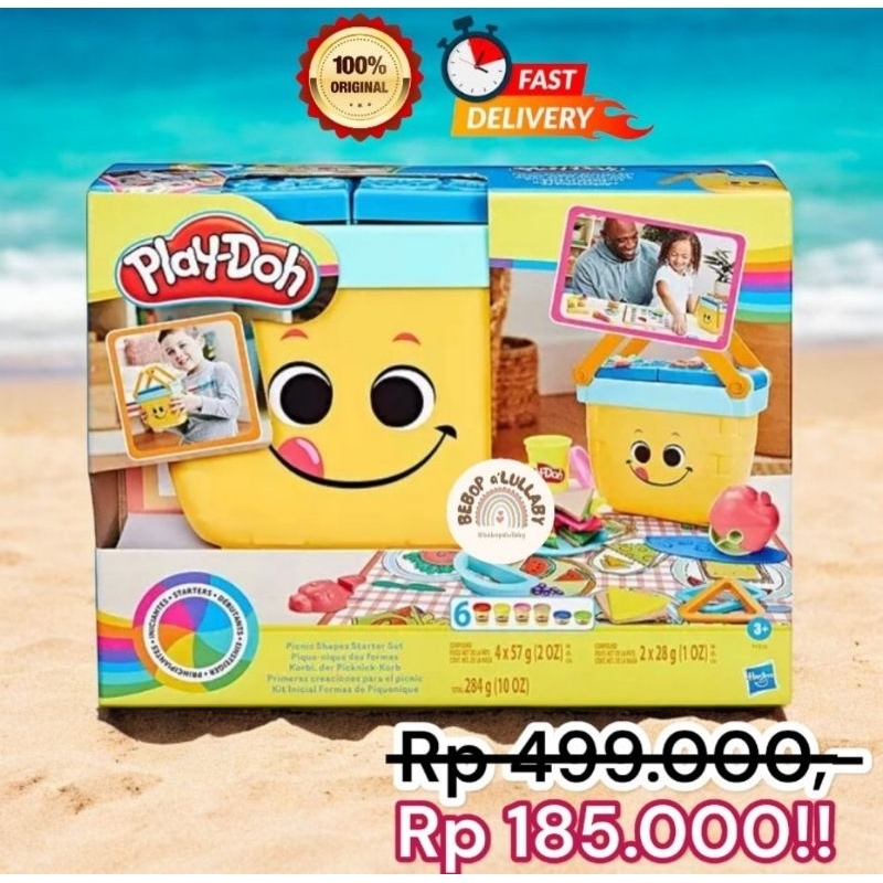 Jual PLAYDOH PICNIC SHAPES STARTER SET 12 (F6916) ORIGINAL HASBRO PLAY ...