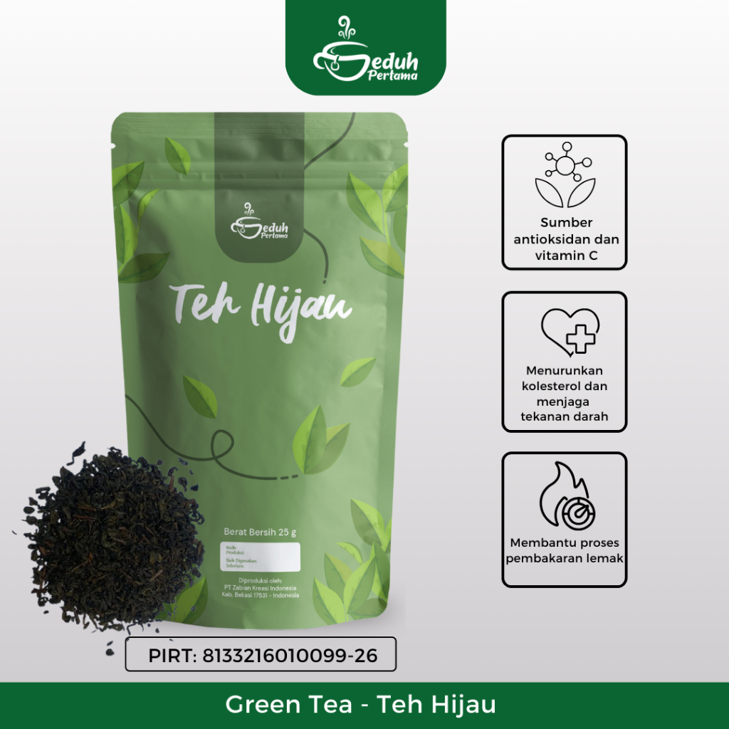 Jual Green Tea Teh Hijau GP Gun Powder Pearl Highest Grade untuk Diet ...