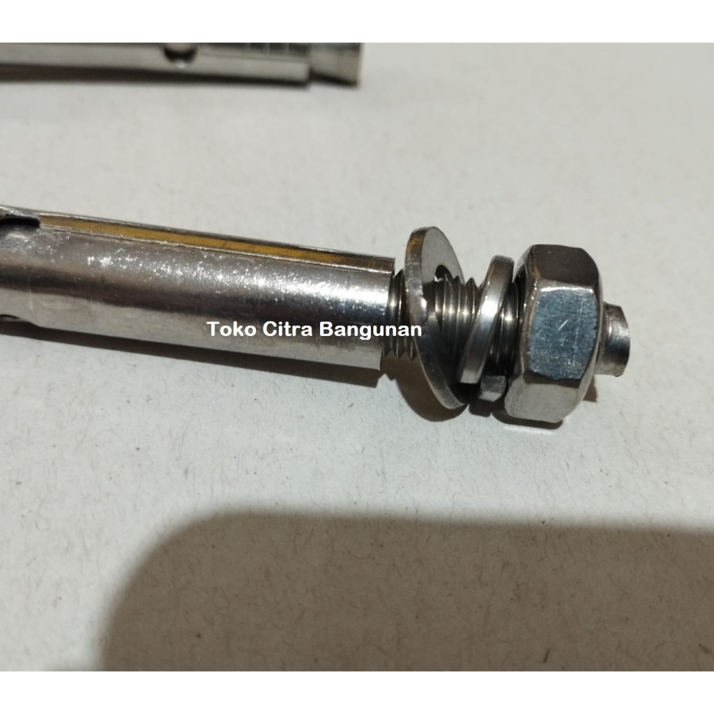 Jual Dinabolt Stainless Steel M14 x 100 mm ANTI KARAT Baut Dinding Tanam Dina Dyna bolt Dynabolt ...