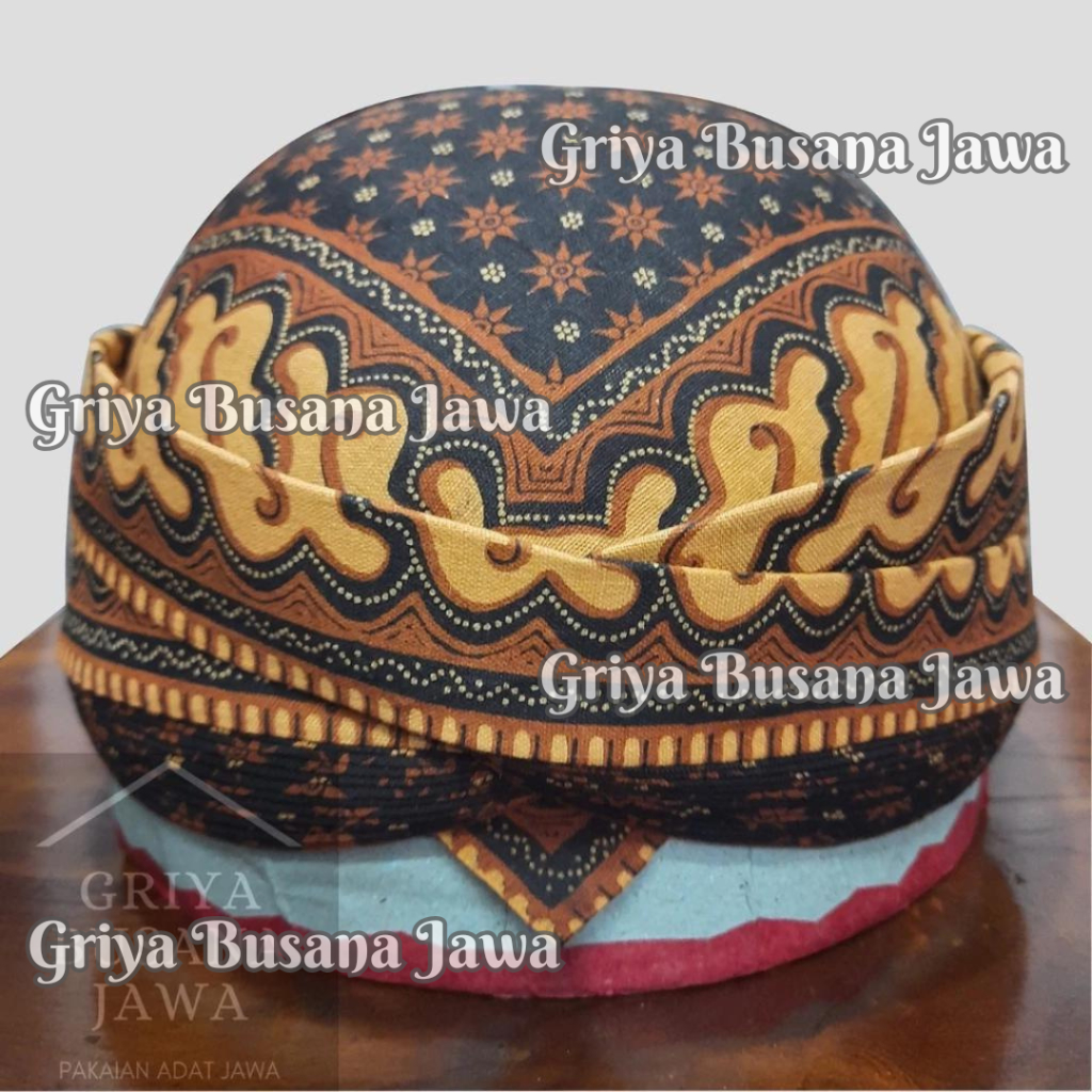 Jual Blangkon Solo Cekok Mondol Alusan Batik Printing Pakaian Adat Jawa ...