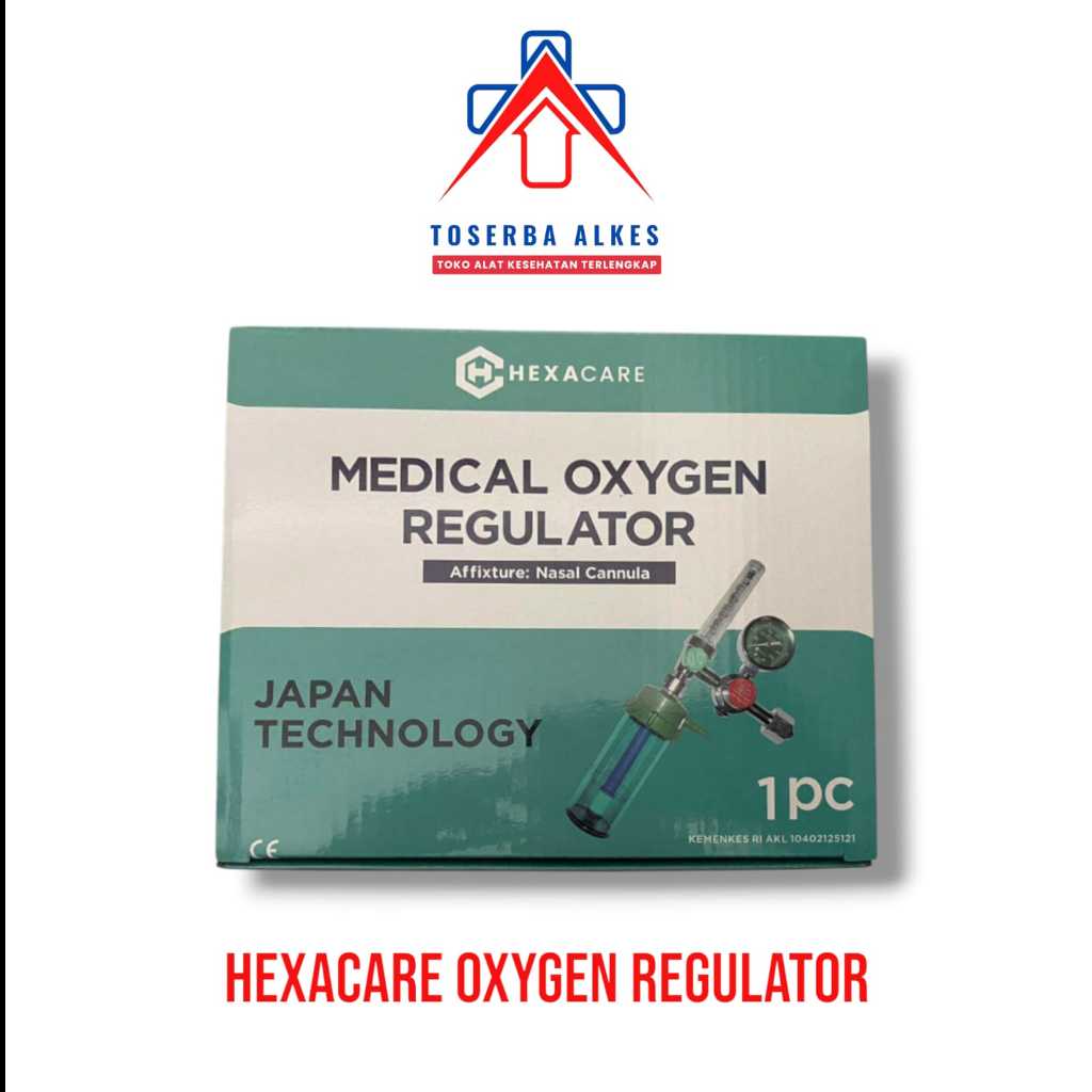 Jual REGULATOR OXYGEN HEXACARE||REGULATOR OKSIGEN HEXACARE UNTUK TABUNG ...