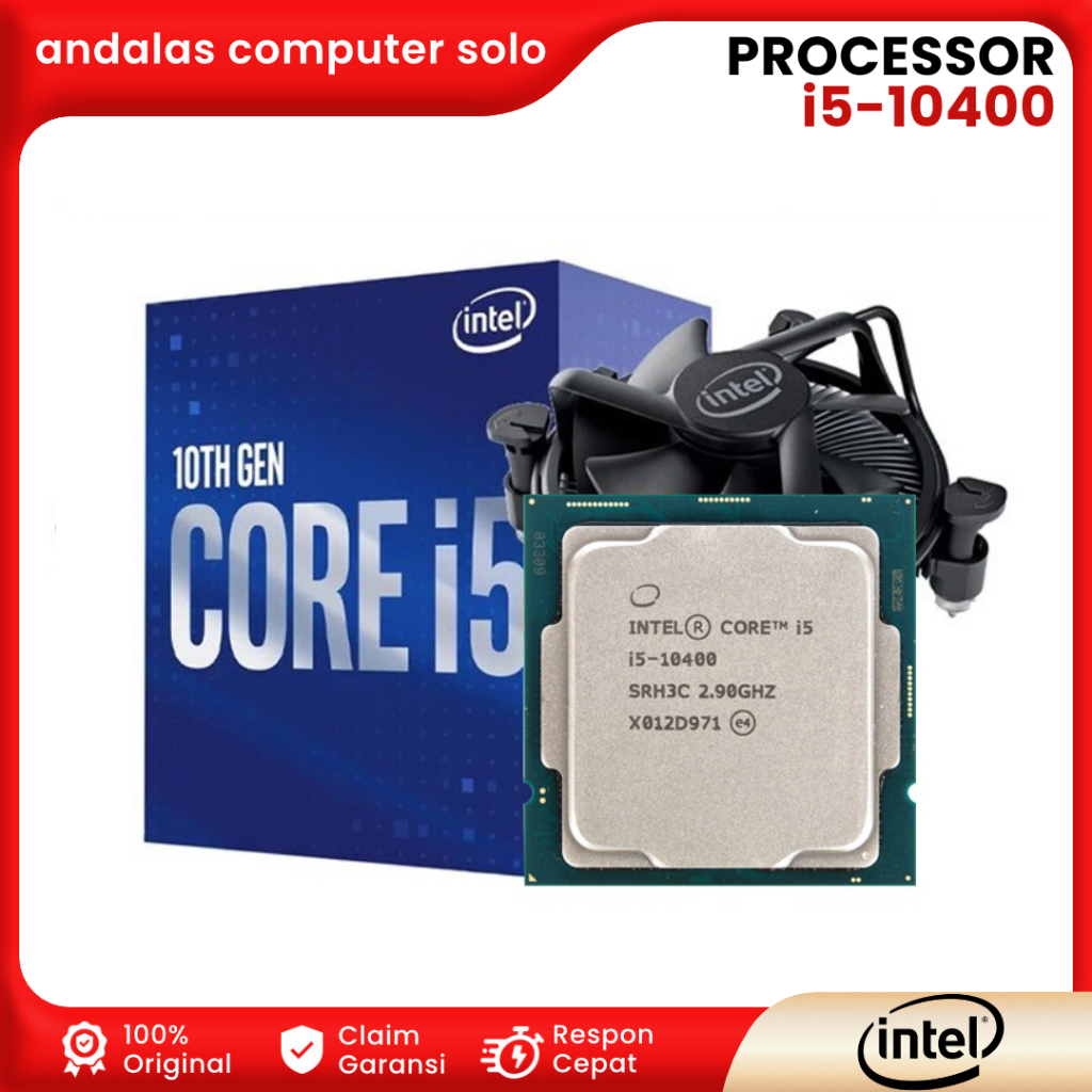 Jual PROCESSOR BOX INTEL CORE i5-10400 2.9Ghz Up To 4.3Ghz Cache 12MB ...