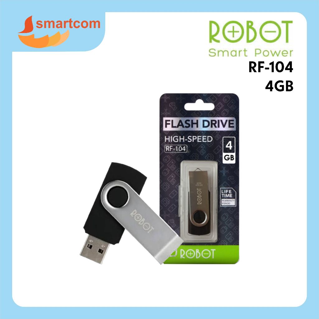 Jual FLASHDISK ROBOT 4GB RF-104 ORIGINAL FLASH DRIVE | Shopee Indonesia