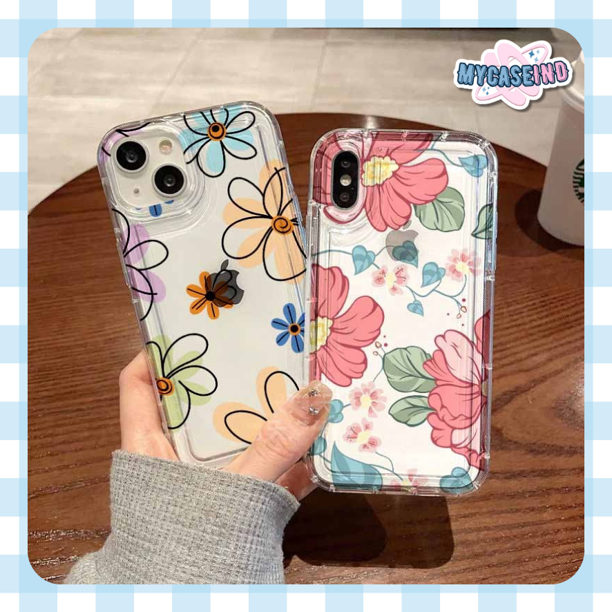Jual Flower airbag shockproof case iphone 6 7 8 6s plus x xs max xr 11 ...