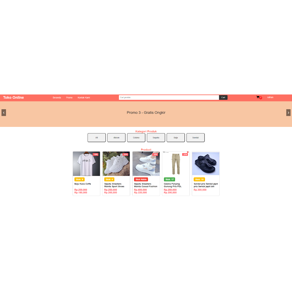 Jual Website Toko Online Dengan Menggunakan Framework Laravel Lengkap dengan API midtrans dan ...