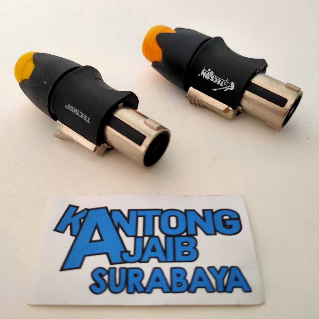 Jual Jack Speakon Tecson NL4FC Jack Spikon Body Besi High Quality Jack ...
