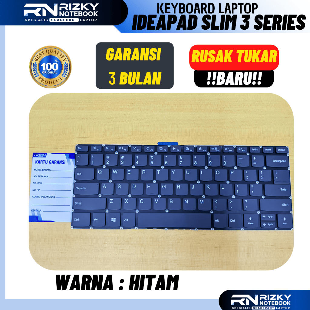 Jual (Non Power) Keyboard Laptop Lenovo ideapad Slim 3 14 Slim 3-14AST ...