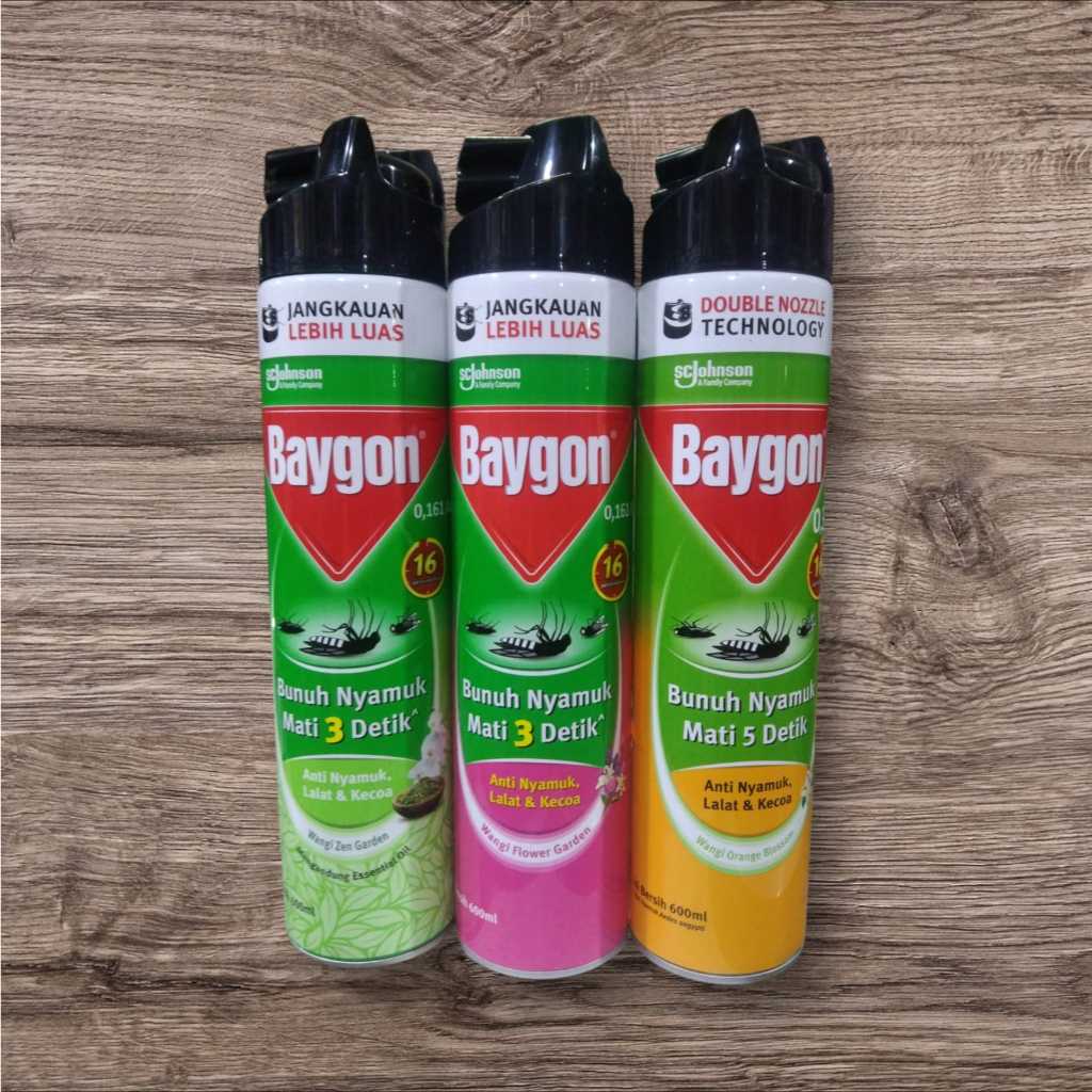 Jual BAYGON EAROSOL SPRAY 600+75ML / OBAT NYAMUK SEMPROT | Shopee Indonesia
