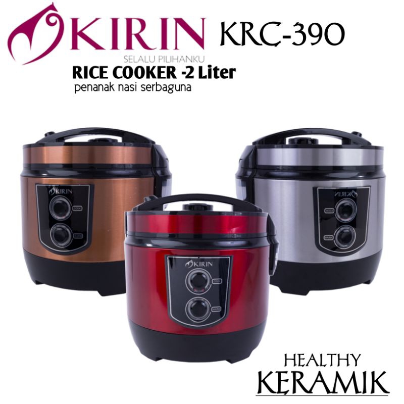 Jual Rice cooker KIRIN KRC390 Magic com kirin 2 liter/rice cooker 2 liter/magic com 2liter ...