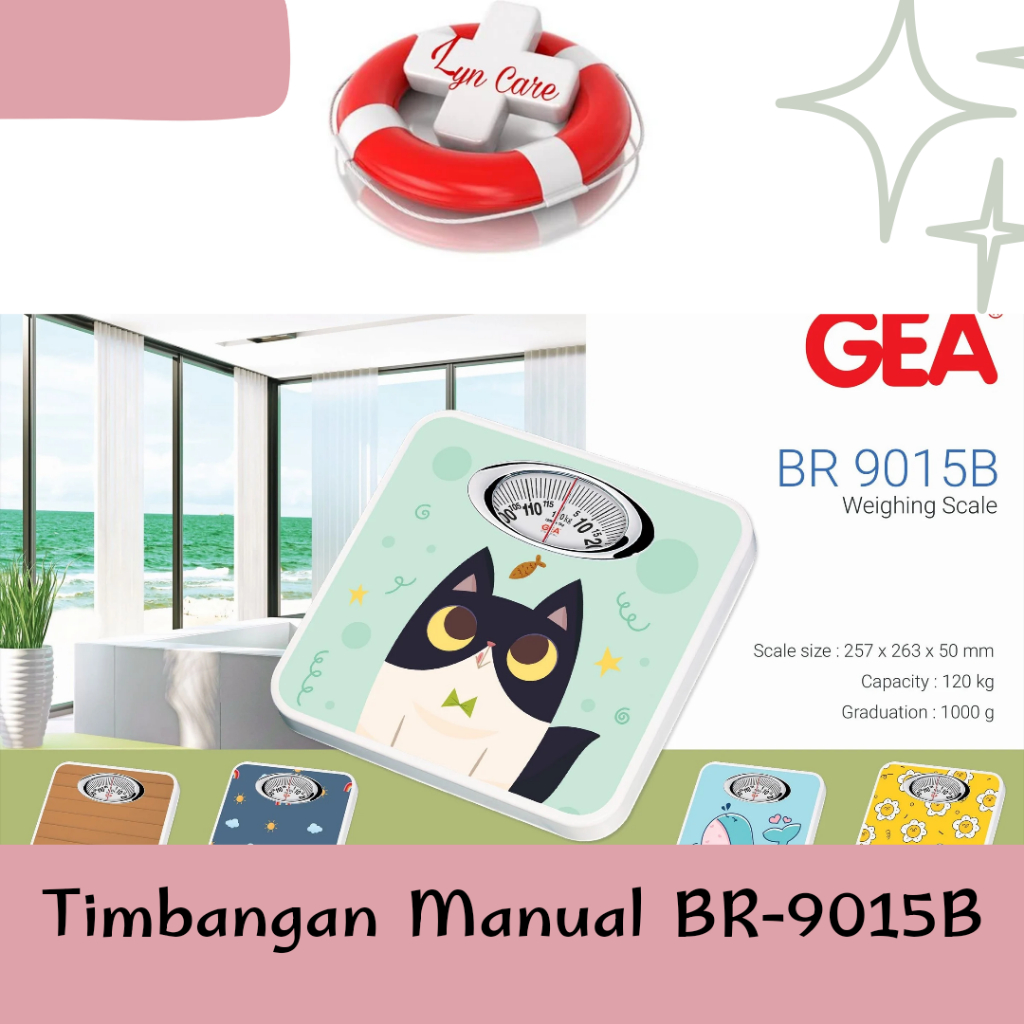 Jual (LYNCARE) Timbangan Injak Tebal GEA BR 9015B Timbangan Manual GEA ...