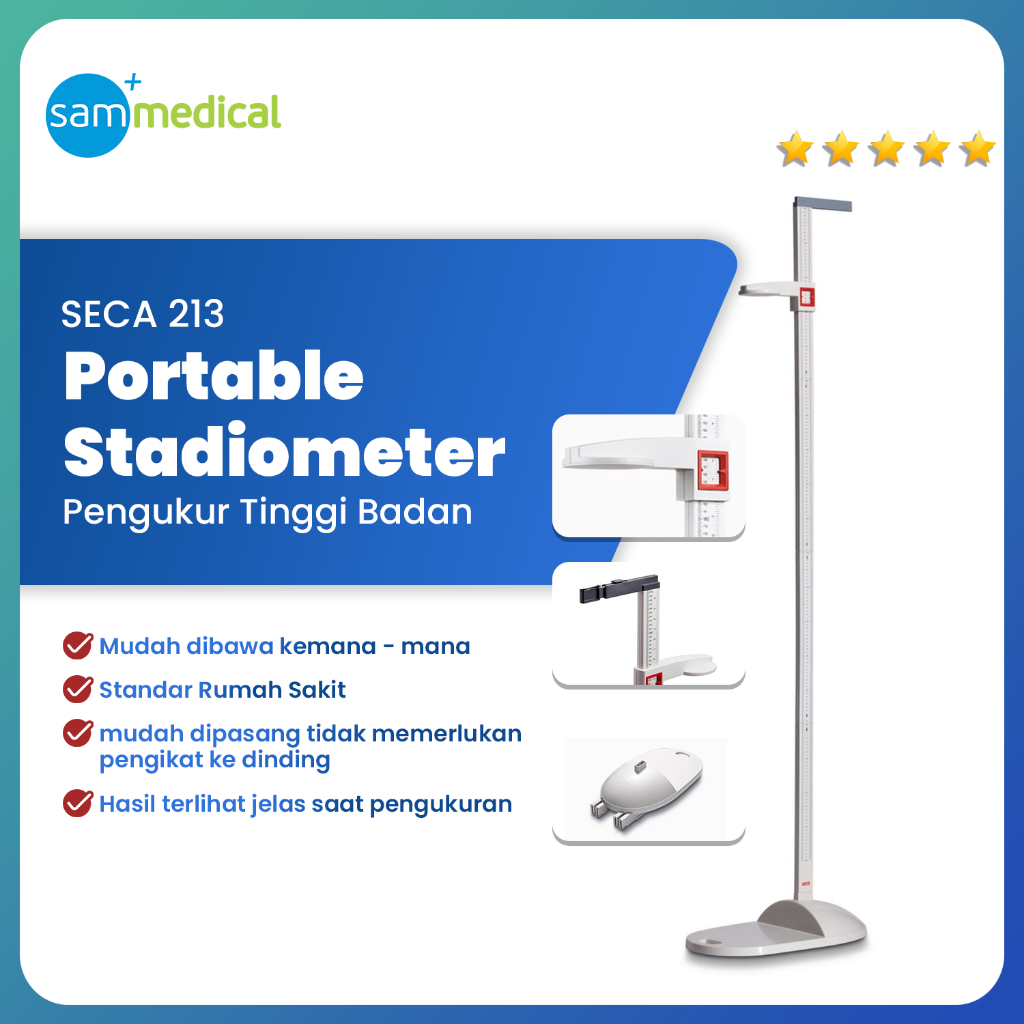 Jual SECA Alat Ukur Tinggi Badan Portable - Seca 213 / Stadiometer For Mobile Height | Shopee ...