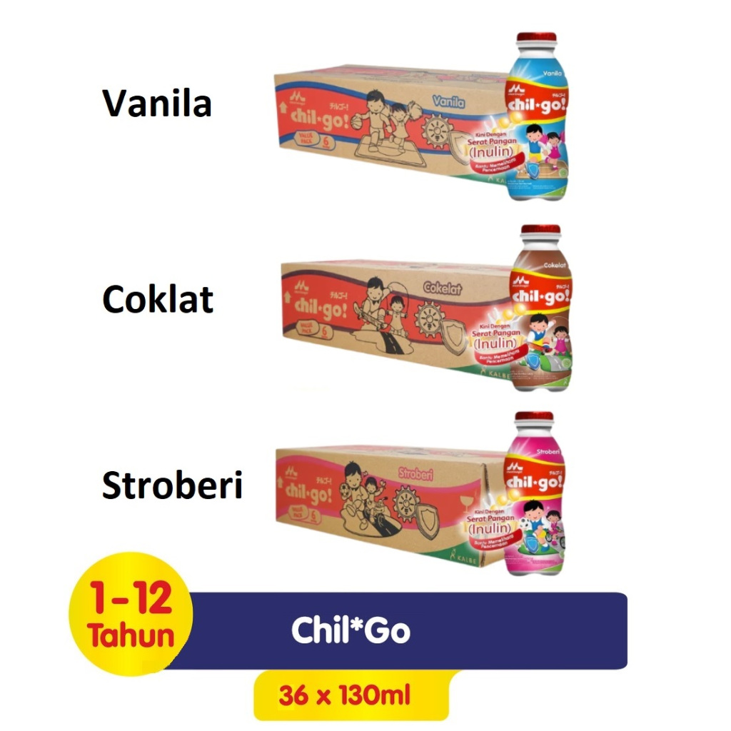 Jual ChilGo/Chil-Go Cair (1 karton isi 36 botol) Susu Pertumbuhan Anak ...